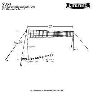 Lifetime 90541 Volleyball, Paddle Badminton, & Pickleball Set