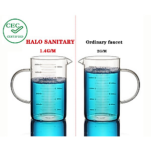 Halo Sanitary Touchless Bathroom Faucet Automatic Motion Sensor Faucet with Hole Cover Deck Plate Chrome