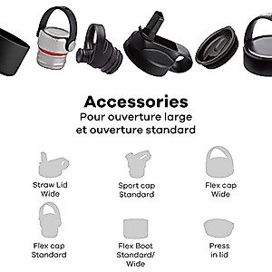 Hydro Flask Flex Boot - Accessory Silicone Water Bottle Protector - Dishwasher Safe, BPA-Free, Non-Toxic