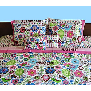 Bacati - Botanical Sanctuary Multicolor Pink Hamper