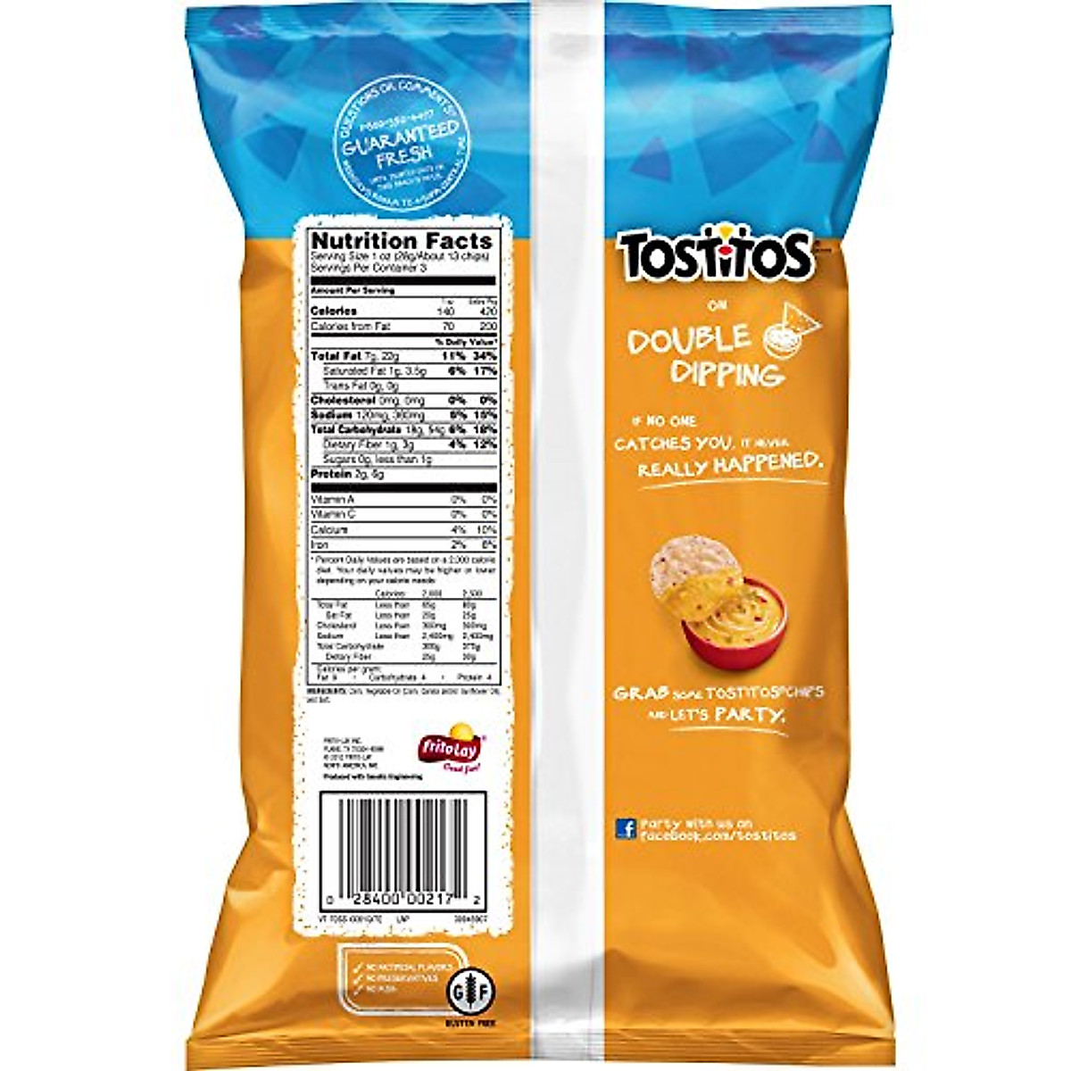 Tostitos, Crispy Rounds Tortilla Chips, 3 Ounce (Pack of 28)