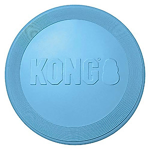 KONG Puppy Flyer - Small Flyer for Small Dogs - Small Dog Toys - Rubber Teething Toys for Puppies - Soft Dog Flying Disc for Fetch - Puppy Flyer for Hyper Pets - Small Dogs