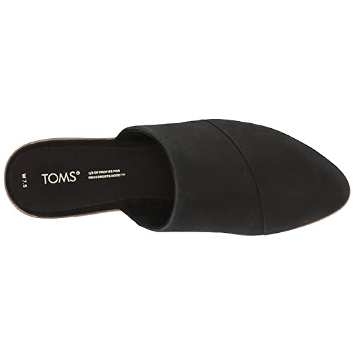 TOMS Women's Jade Loafer Flat, Black, 8.5