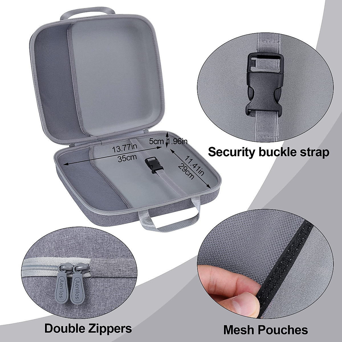 Aenllosi Hard Carrying Case Replacement for Epson VS260/EX7280/EX3280/EX5280/880/1080 SVGA 3LCD Projector