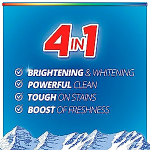 Purex 4-in-1 Laundry Detergent Pacs, Mountain Breeze, 70 Count + Purex Crystals in-Wash Fragrance and Scent Booster, Fresh Vibes, 21 Ounce, 4 Count