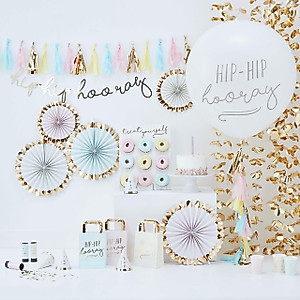 Ginger Ray Pastel Blue, Pink & Gold Tassel Hanging Garland 2 Meters Pick & Mix, Multicolour