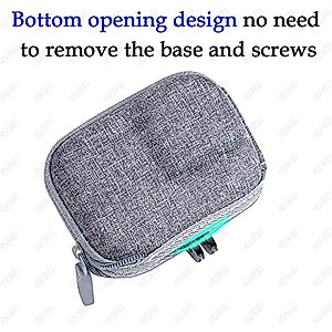 Compact Travel Case for GoPro Hero10 Hero11 Hero9 Camera Carry Travel Case Protective Carrying Grey Bag for Gopro Hero 11 10 9 Silicone Lens Cap Rubber Lens Cover Accessories
