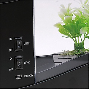 ATC® Mini USB LCD Lamp Desktop Fish Tank Aquarium with LED Clock
