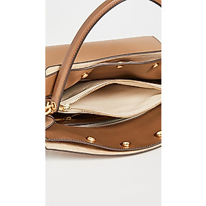 Tory Burch Women's Lee Radziwill Small Double Bag, Tiramisu, Tan, One Size