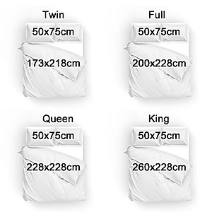 SSPENT The Anime Printed Duvet Quilt Cover Gudetama Bedding Sets 1 Bed Cover and 2 Pillowcases for Kids Teenagers Adult