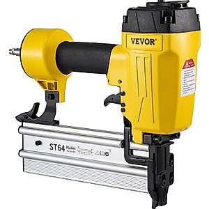 VEVOR Pneumatic Nail Gun, ST64 14 Gauge Heavy Duty Concrete T Nailer 1" to 2-1/2", Air Nailer for Hardwood to Concrete