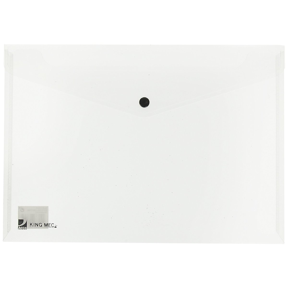 KING MEC Envelope with Pull Button A4 - Transparent - 111318