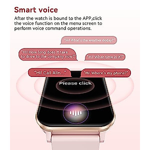 LIGE Smart Watch for Women with Android iOS, 1.83 Inch Bluetooth Calls/Real-Time Notification Smartwatch, 100 Sports, IP68 Waterproof Healthy Fitness Tracker, Pink