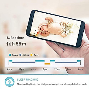 Lollipop Baby Monitor with True Crying Detection (Turquoise) - Smart WiFi Baby Camera - Camera with Video, Audio and Sleep Tracking Bundled with Portable Pacifier Holder, 1 Count (Pack of 1)