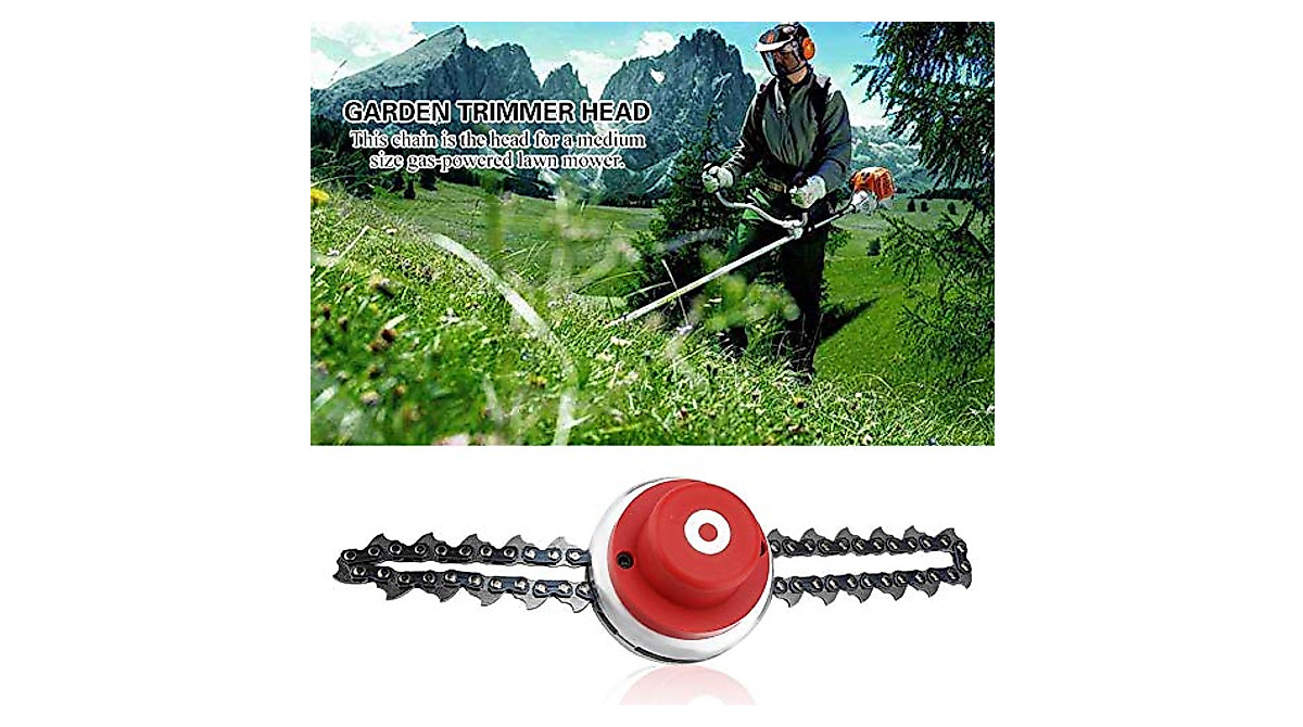 Durable Stainless Steel Chain Trimmer Head for Garden Tools