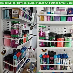 Kulmeo Magnetic Spice Rack Magnetic Shelf for Refrigerator Magnetic Fridge Spice Rack White 2 Pack