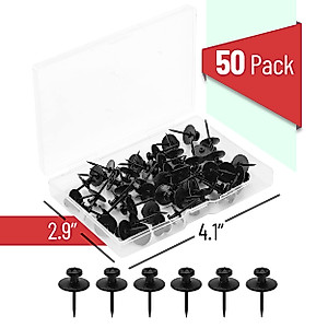 Mr. Pen- Double Headed Picture Hanging Nails, 50 Pack, Black, Picture Nails, Tacks for Wall Hangings, Wall Pins for Hanging, Wall Nails for Hanging, Thumb Tacks for Wall Hanging, Picture Hangers