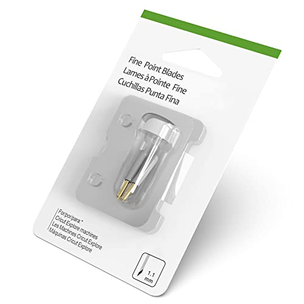 2 PCS Premium Fine Point Blade Compatible with Cricut Explore Air 2/Explore 3, Replacement Cutting Blades Compatible with Cicut Maker/Maker 3, Can Cut Most thinner Materials, Original Version