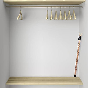 DECHOUS Outdoor Curtains 2pcs Adjustable Hanger Retriever Clothes Drying Pole Garment Reaching Hook Dressing Stick Retractable Rods (As Shown) Toilet Paper Holder