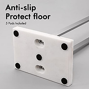 KES Standing Towel Rack 2-Tier Towel Rack Stand with Marble Base for Bathroom Floor, Upgrade Steady Design, SUS 304 Stainless Steel Brushed Finish, BTH217-2