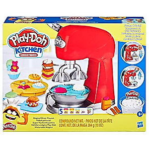 Play-Doh Kitchen Creations Magical Mixer Playset, Toy Mixer with Play Kitchen Accessories, Arts and Crafts for Kids 3 Years and Up