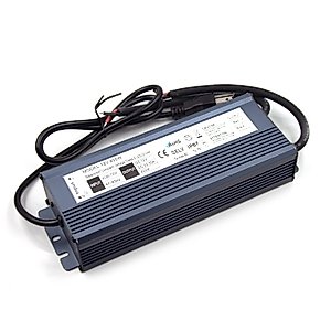 LED Driver 12V 400W DC Low Voltage Transformer, Waterproof IP67 LED Power Supply, Output with 3-Prong Plug 0.8 Feet Cable for LED Light Strip,Computer Project, Outdoor Light