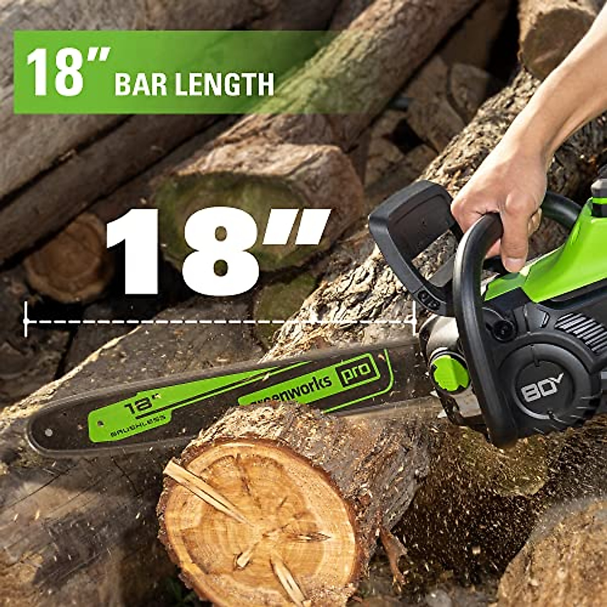 Greenworks 18-Inch Chainsaw Bar & Chain Combo 2904102