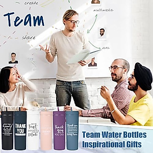 Rtteri 6 Pcs Veterinary Receptionist Week Gifts Nurse Appreciation Gifts Bulk Thank You Tumblers for Women Men 16oz Plastic Skinny Tumblers with Lids for Teacher Coworker Staff(Pastel Colors)