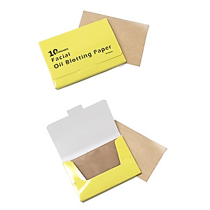 10 STANDARDS Natural Hemp Oil Control Paper, Blotting Paper , Absorbing Sheets for Oily Skin Care (size 3.5In x 2.4In) 50 Sheets x 6 (300 Sheets),Made in Korea, AJ12