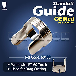 PLAXCON 2pcs PT60 IPT-60 Plasma Torch Double Pointed Spacer Guide 60432 Standoff Guide Plasma Cutting Accessories