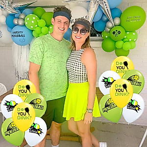 Pickleball Balloons Pack of 30 Pickleball Party Balloons for Pickleball Birthday Decorations Pickleball Party Decorations