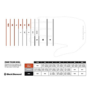 Black Diamond Mens Soloist Cold Weather Ski Gloves, Dark Curry, Large