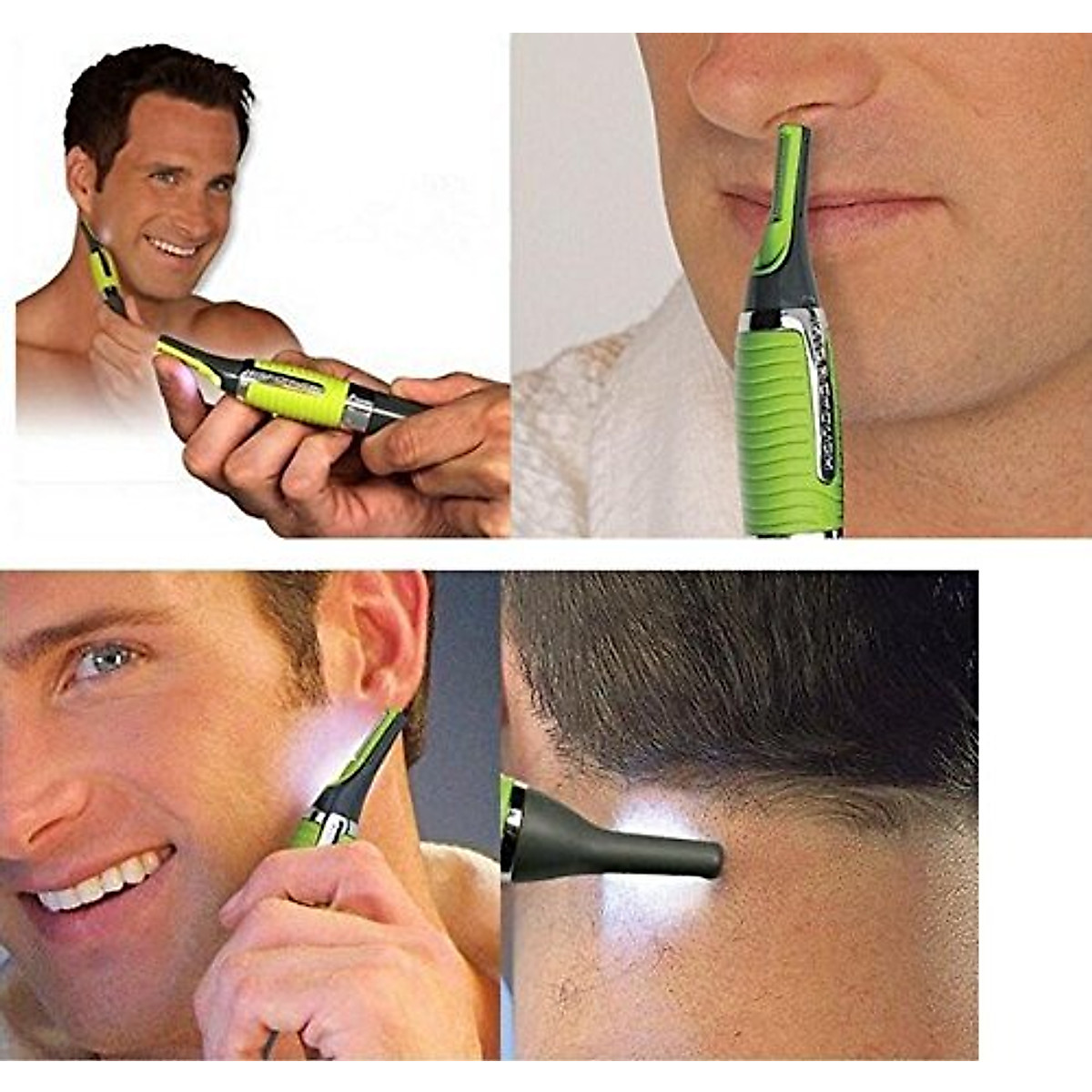 Nose Ear Face Hair Trimmer Remover Mustache Shaver Facial Grooming Razor