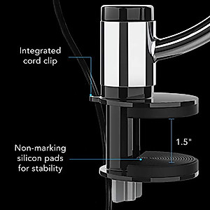 Vornado Pivot3C Compact Air Circulator Clip On Fan with Multi-Surface Mount, Black