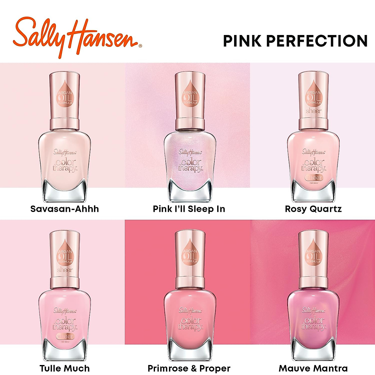 Sally Hansen Color Therapy Nail Polish, Sheer Nirvana,0.5 Fl Oz (Pack of 1)