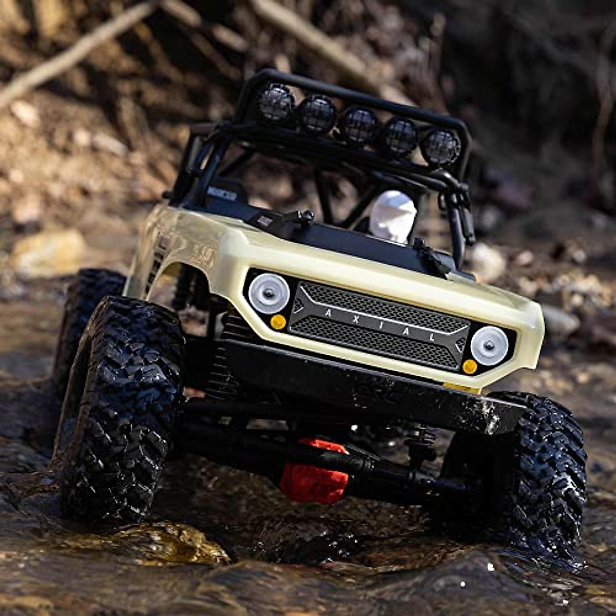 Axial RC Truck 1/10 SCX10 II Deadbolt 4 Wheel Drive Brushed RTR, Battery and Charger Not Included, Tan AXI03025T2 Trucks Electric RTR 1/10 Off-Road