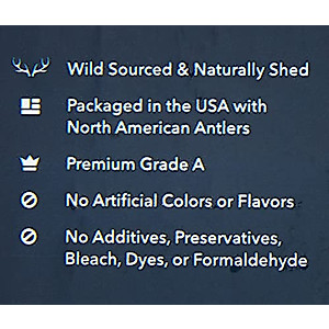 Amazon Brand – Wag Split Elk Antler, Naturally Shed, Medium 6–7.5 inches