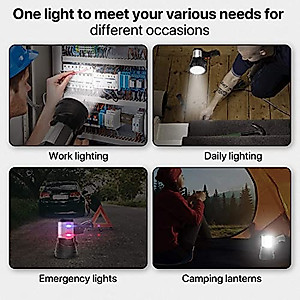Rechargeable Spotlight Flashlight, 10000 Lumen LED Handheld Spotlight 10000mAh Long Lasting Spot Light Torchlight Searchlight Flood Fishing Hiking Camping Hunting Flashlight USB Output with Tripod