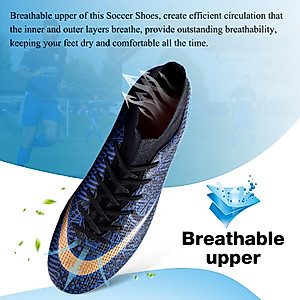 Soccer Cleats Mens Women Football Cleats Soccer Shoes Tacos De Futbol para Hombre Football Training Futsal Shoes Zapatos De Soccer para Hombres Professional Football Training Boots AG FG