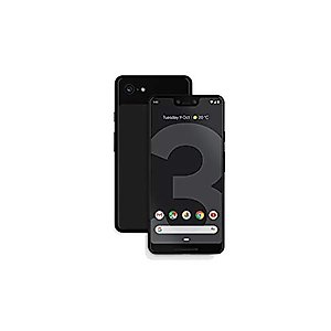 Google Pixel 3 XL (2018) G013C 128GB - 6.3" inch - Android 9 Pie - (GSM Only, No CDMA) Factory Unlocked 4G/LTE Smartphone - International Version (Just Black)
