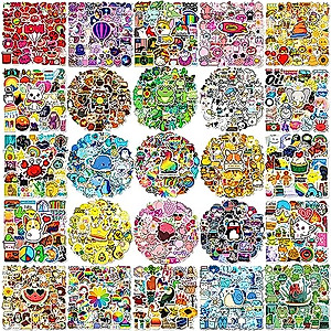 800Pcs Water Bottle Stickers, Stickers for Kids, Vinyl Waterproof Cool Scrapbook Stickers Pack for Laptop Skateboard Computer Guitar, Mixed Colorful Stickers for Teens Kids Boys Girls