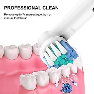 Toothbrush Heads for Oral B, 8 Pack Professional Electric Toothbrush Replacement Heads Medium Soft Dupont Bristles Replacement Toothbrush Heads Precision Clean Brush Heads Refills