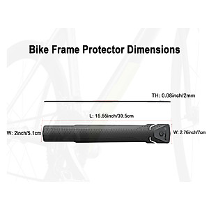 MEGHNA Bike Frame Protection Downtube Frame Protector 3M Tape for Mountain Bike Road Bike, Grey