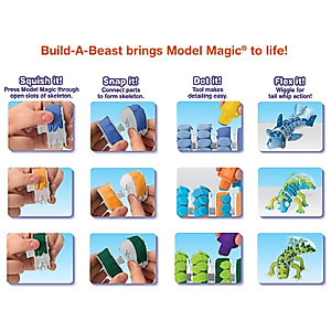 Crayola Build A Beast Bundle, Model Magic Craft Kit, Gift for Kids, 5, 6, 7, 8 [Amazon Exclusive]