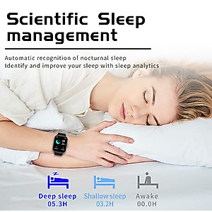 Smart Watches for Men Women HD Full Touchscreen Making Calls Smartwatch with Split-Screen Mode Waterproof Fitness Tracker Heart Rate,Sleep,Blood Pressure,Blood Oxygen Monitor for Activity Tracker