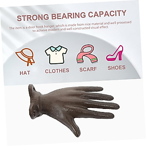 MAGICLULU Palm Cast Iron Hook Vintage Style Wall Hooks Multipurpose Hooks Wall Mounted Iron Hook Clothes Hanger Clothes Hooks Hanging Hook Door Coat Hook Office Coat Hook Wall-Mounted Hook