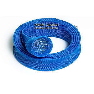 RITE-HITE Orin Briant Stick Jacket Fishing Rod Covers - Casting Stick Jacket, comes in a variety of colors; Keep your rod safe and from getting tangled (Blue)