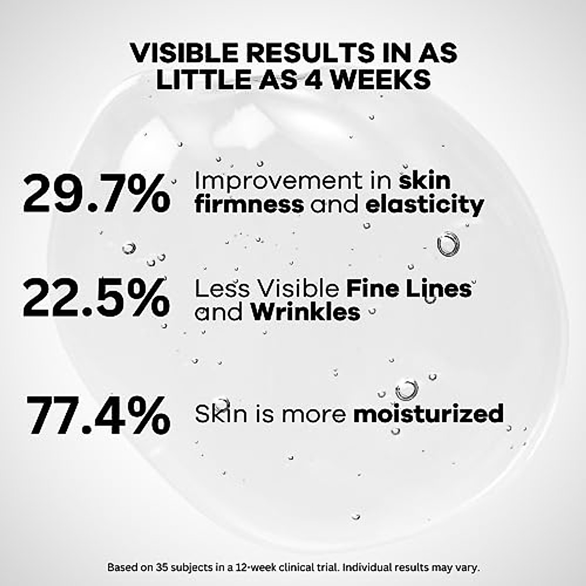 Clinical Skin Polypeptide Firming Serum, for Fine Lines and Wrinkles, Anti-Aging Serum, Antioxidants, Hyaluronic Acid, Night and Day, 1.7 Ounces