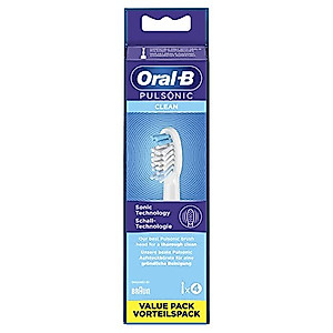 Oral-B Pulsonic Clean Toothbrush Heads for Sonic Toothbrushes (Pack of 4)
