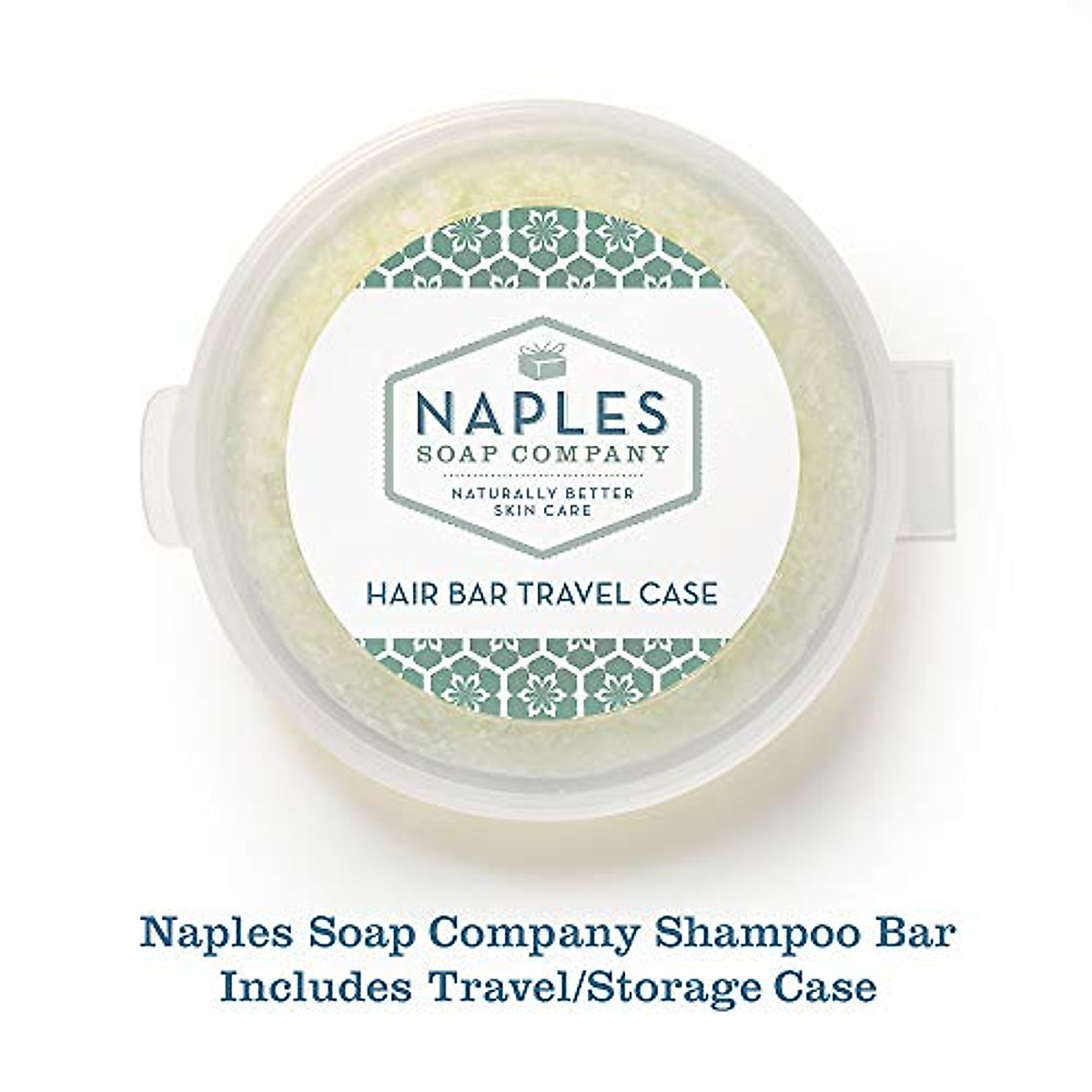 Naples Soap Company Solid Shampoo Bar for All Hair Types – Eco-Friendly, Free of Parabens, Alcohol, Pthalates – Handmade, pH Balanced, Hydrating Haircare, Lasts 50-75 Uses – Coconut Lime, 1.75 oz